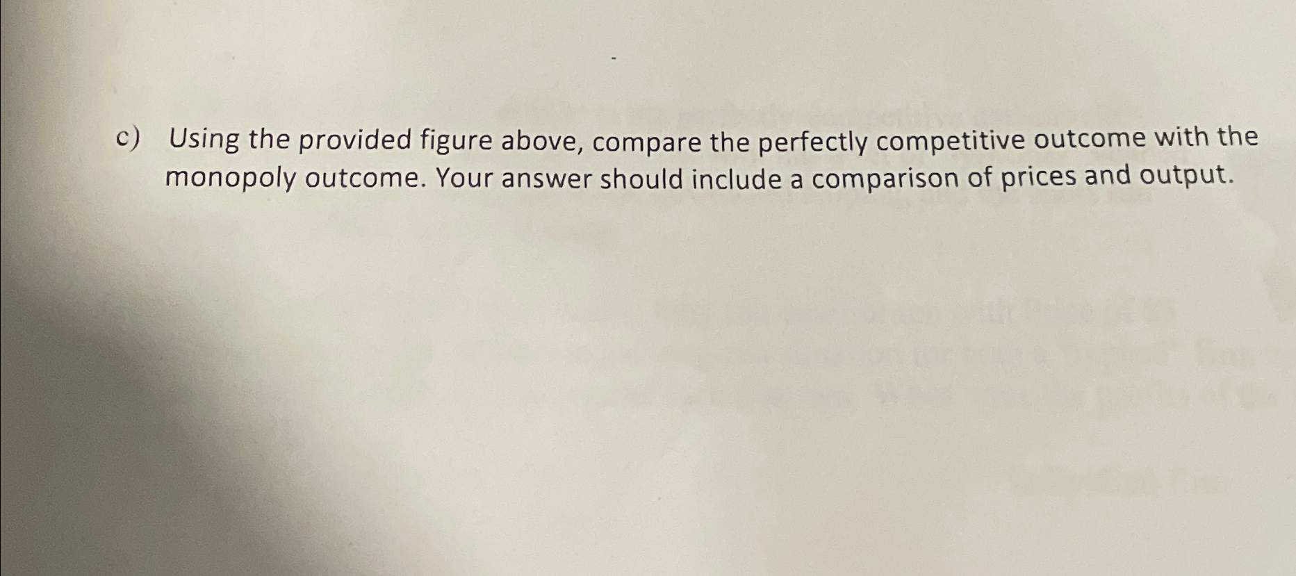 Solved c) ﻿Using the provided figure above, compare the | Chegg.com