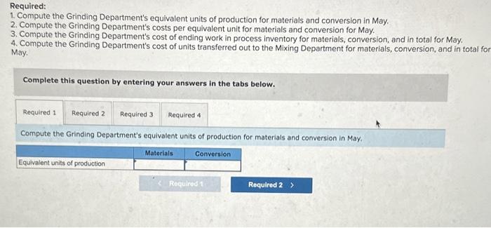 Solved Problem 4-14 (Algo) Analysis of Work in Process | Chegg.com