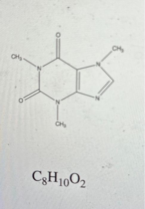 Solved the structure below is caffeine.is there a trigonal | Chegg.com