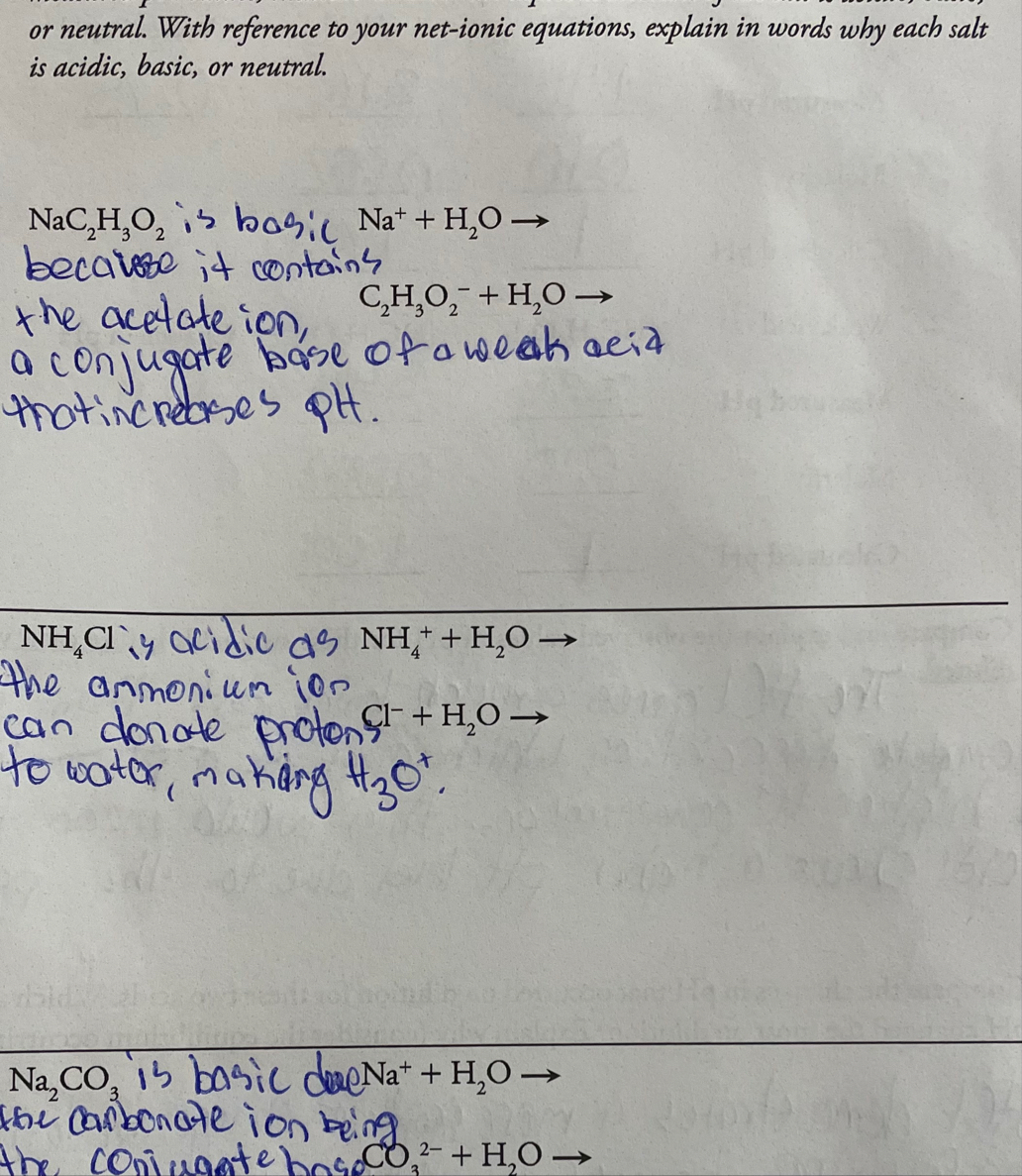 Solved or neutral. With reference to your net-ionic | Chegg.com