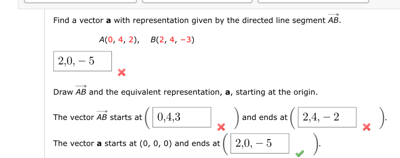 Find a vector a with representation given by the | Chegg.com