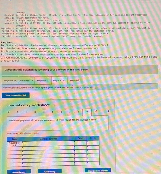 Solved Year 1 Deceaber 16 Accepted a(n)$11,200, 60 -day, sx | Chegg.com