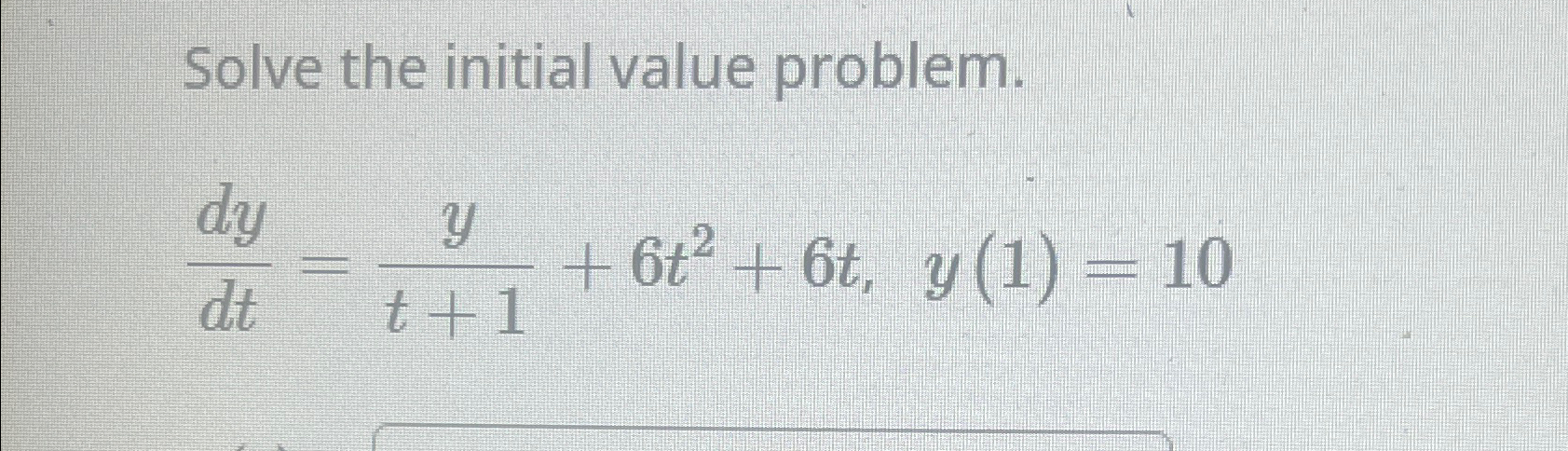 Solve the initial value | Chegg.com