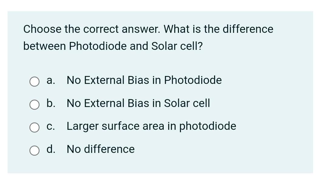 Solved Choose the correct answer. What is the difference | Chegg.com