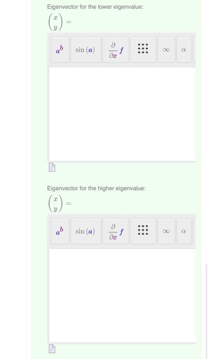 Solved Find the eigenvalues and eigenvector of the following | Chegg.com