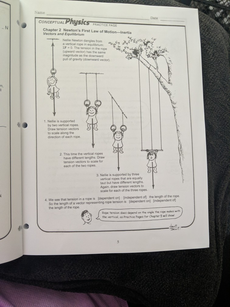 Solved Name Date Physics N CONCEPTUAL PRACTICE PAGE Chapter | Chegg.com