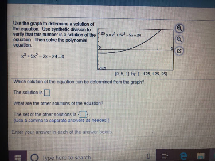 Solved Use the graph to determine a solution of the | Chegg.com