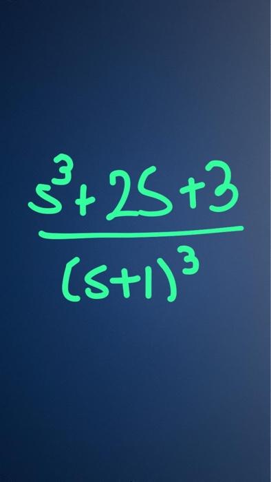 Solved (s+1)3s3+2s+3 | Chegg.com