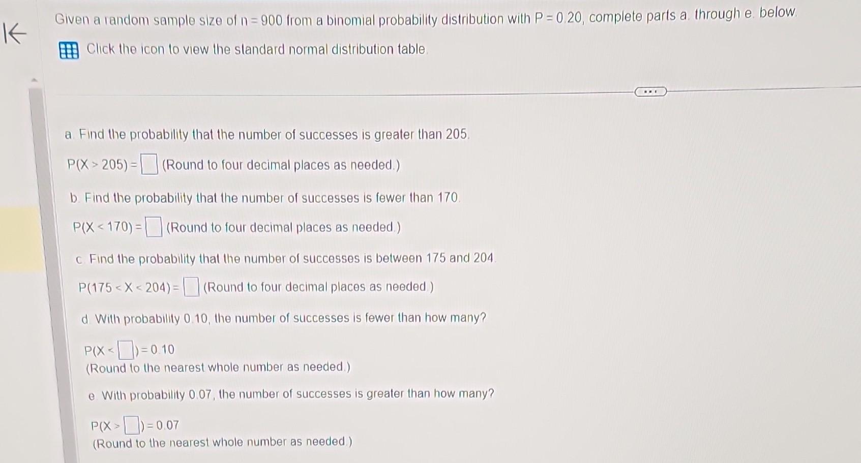 Solved Given a random sample size of n=900 from a binomial | Chegg.com