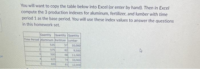 Solved You will want to copy the table below into Excel (or | Chegg.com