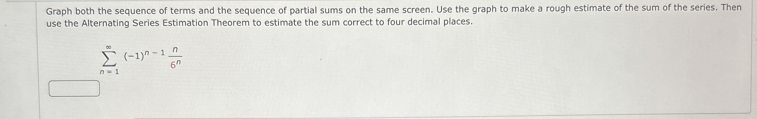 Solved Graph both the sequence of terms and the sequence of | Chegg.com