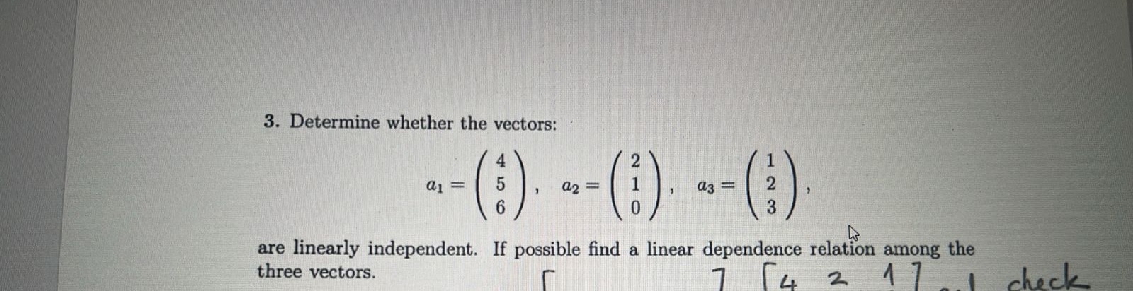 Solved Determine whether the | Chegg.com
