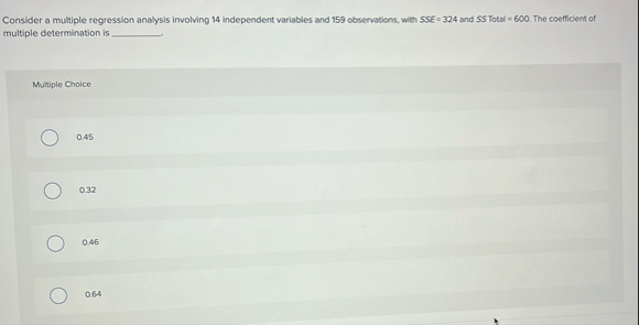 Solved Consider a multiple regression analysis involving 14 | Chegg.com