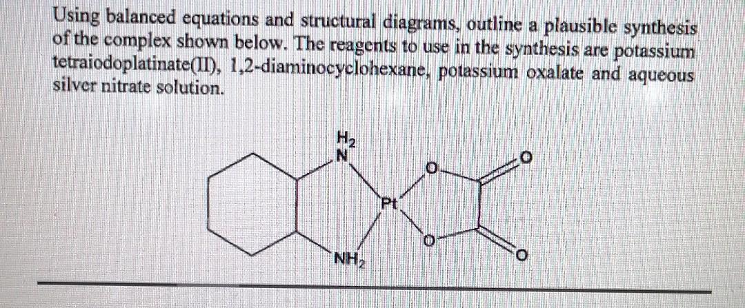Solved Using balanced equations and structural diagrams, | Chegg.com