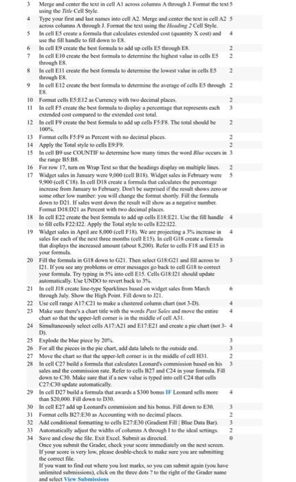 Solved please help!! its excel capstone part 1. Please write | Chegg.com
