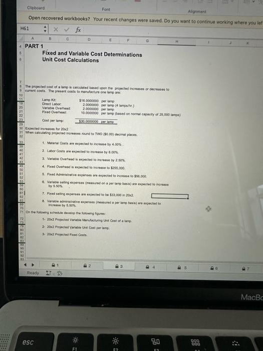 Solved Fixed and Variable Cost Determinations Unit Cost | Chegg.com