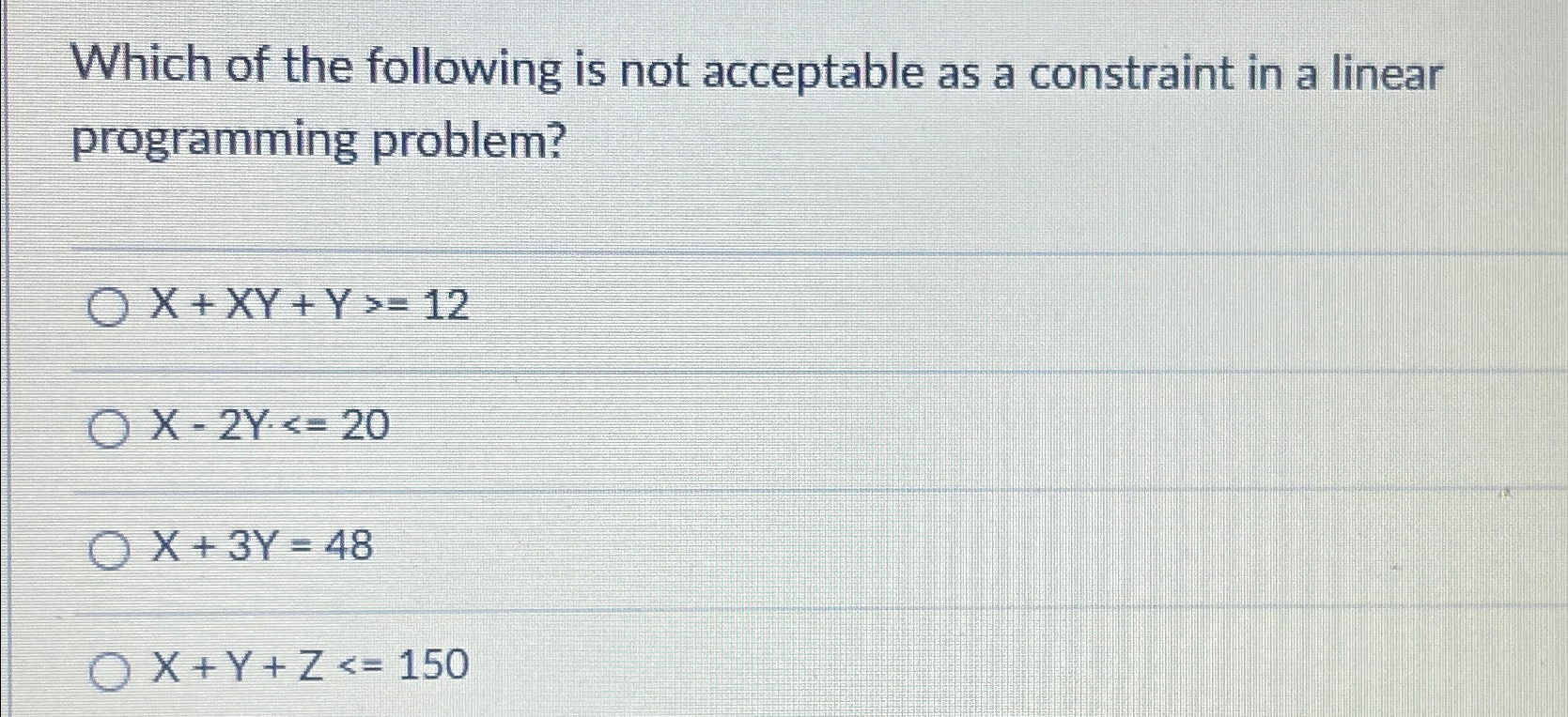 Solved Which of the following is not acceptable as a | Chegg.com