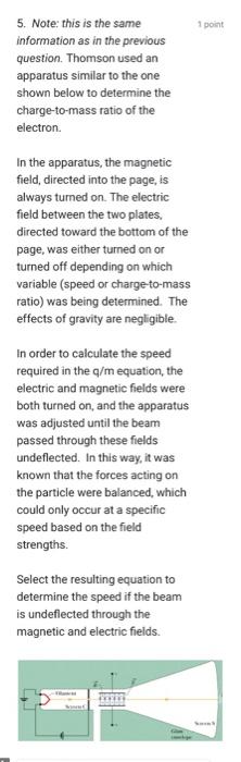 Solved 4. As stated in the previous Tpoint question, Thomson | Chegg.com