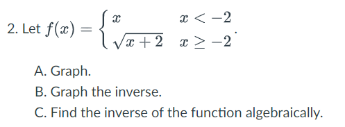 Solved Let f(x)={x,x