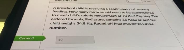 Calculate the normal daily urine output range for a | Chegg.com