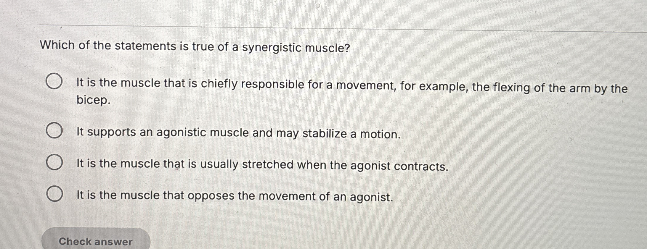 Solved Which of the statements is true of a synergistic | Chegg.com