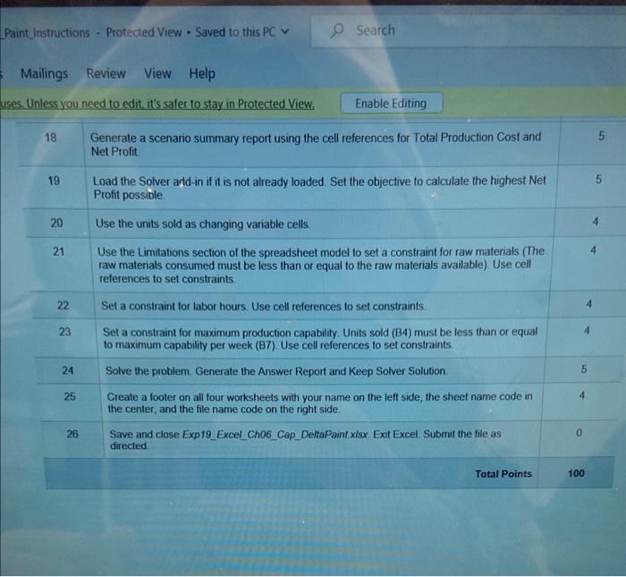 Instructions automatically added the file named Exp19 | Chegg.com
