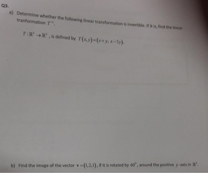 Solved оз. a) Determine whether the following linear | Chegg.com