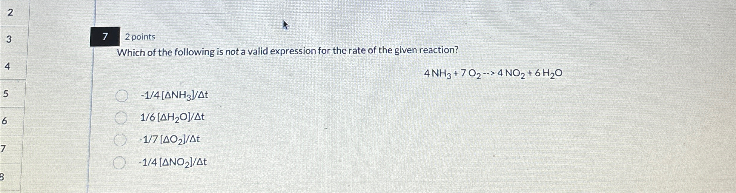 Solved 72 pointsWhich of the following is not a valid | Chegg.com Solved 72 pointsWhich of the following is not a valid | Chegg.com