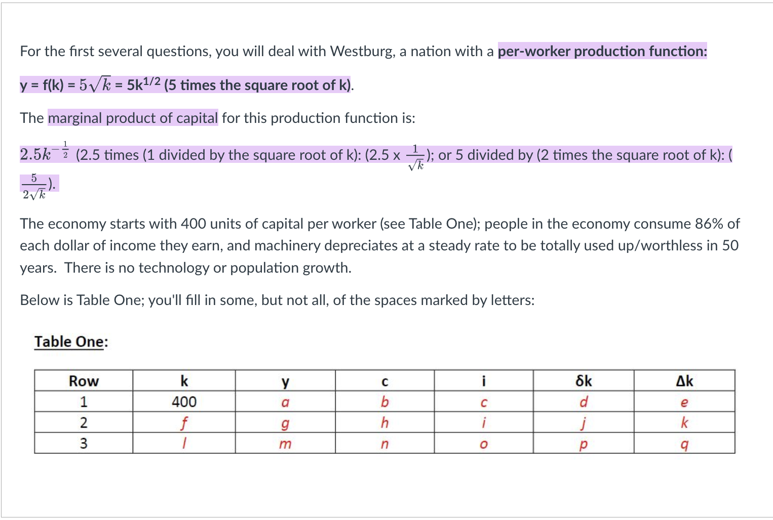 Solved For the first several questions, you will deal with | Chegg.com