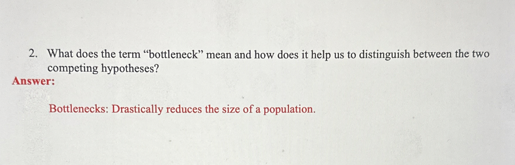 Solved What does the term "bottleneck" mean and how does it | Chegg.com