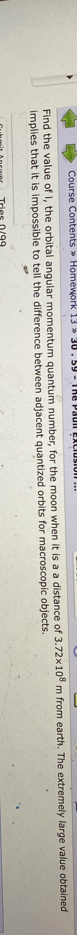 Solved Find the value of I , ﻿the orbital angular momentum | Chegg.com