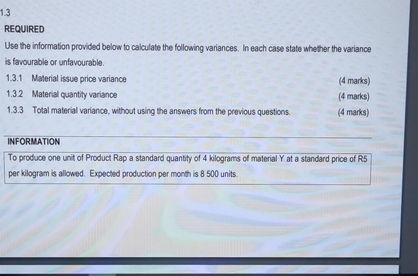 Solved Use the information provided below to calculate the | Chegg.com