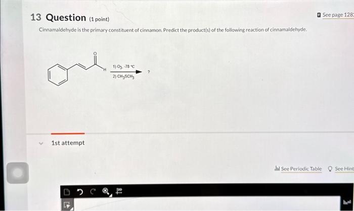 Solved 13 Question (1 point) Cinnamaldehyde is the primary | Chegg.com