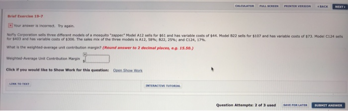 Solved CALCULATOR FULL SCREEN PRINTER VERSION BACK NEXT | Chegg.com