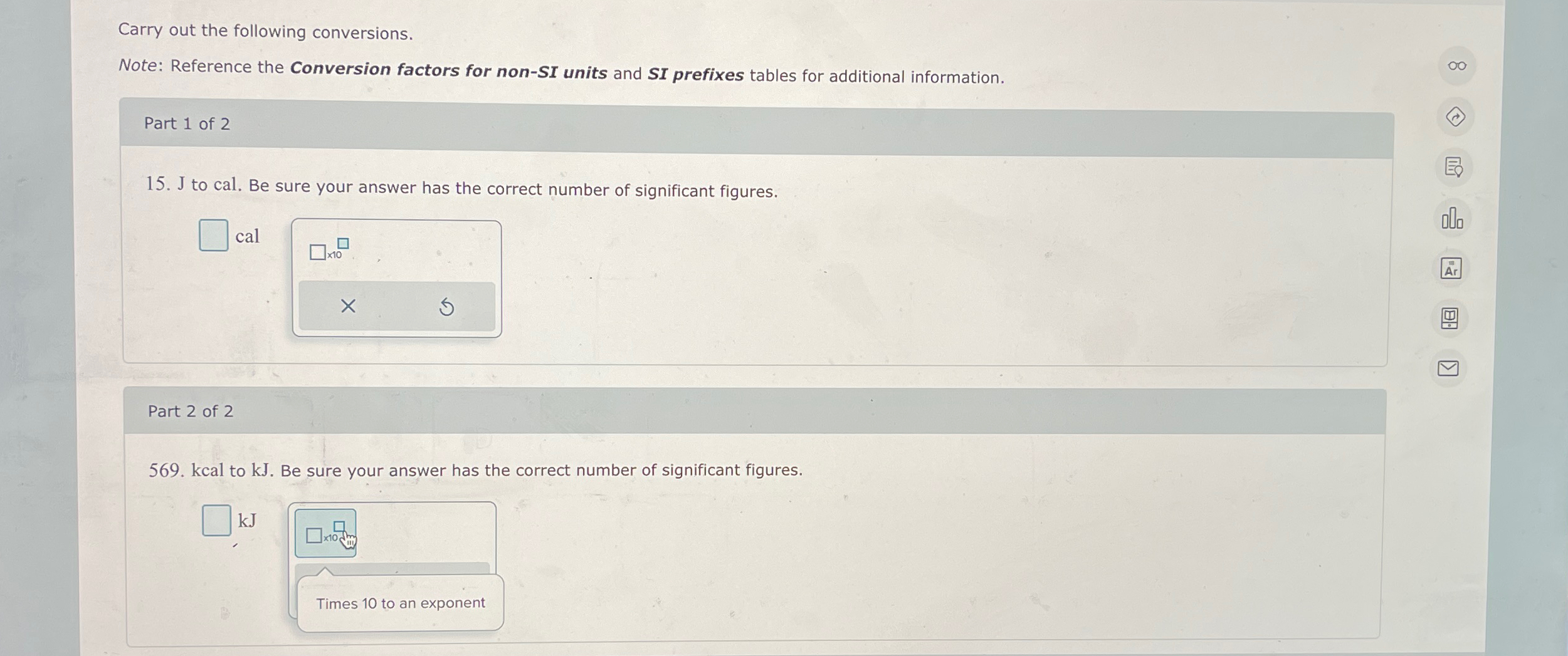 Carry out the following conversions.Note: Reference | Chegg.com