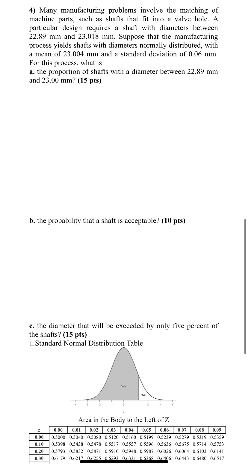 Many manufacturing problems involve the matching of | Chegg.com