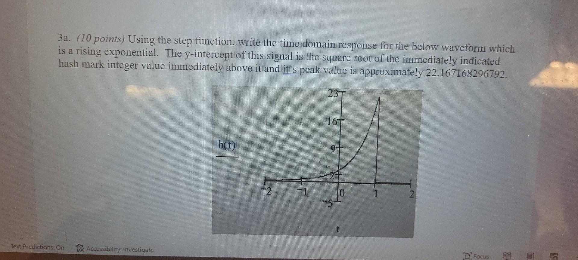 Solved 3a. (10 points) Using the step function, write the | Chegg.com