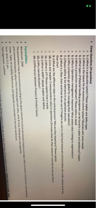Solved Essay ions 14 ions O 1 What Is A Chegg