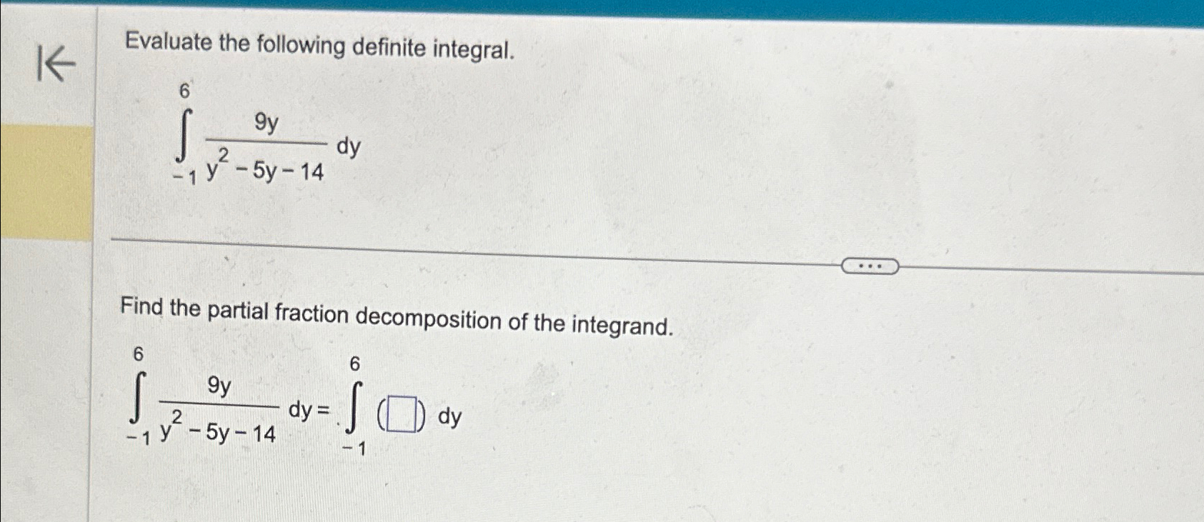 Solved Evaluate the following definite | Chegg.com