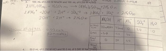 Solved 6. 200.mL of 0.150MCa(NO3)2 and 2.50 . mL of | Chegg.com