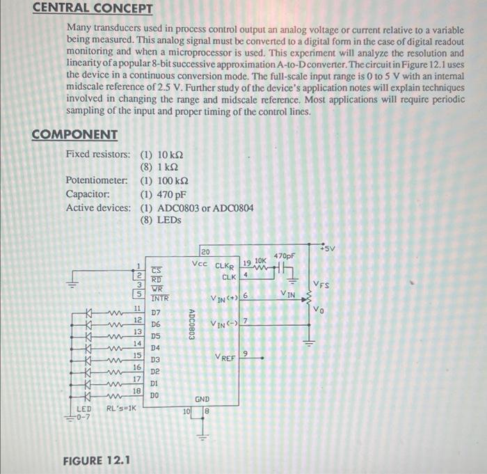 Solved Many transducers used in process control output an | Chegg.com