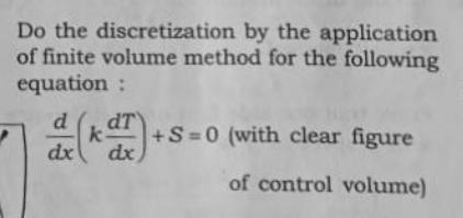 Solved Do the discretization by the application of finite | Chegg.com