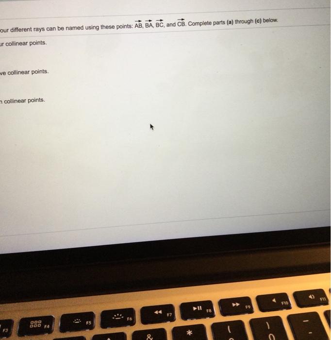 Solved Given three collinear points A, B, C, with B between | Chegg.com