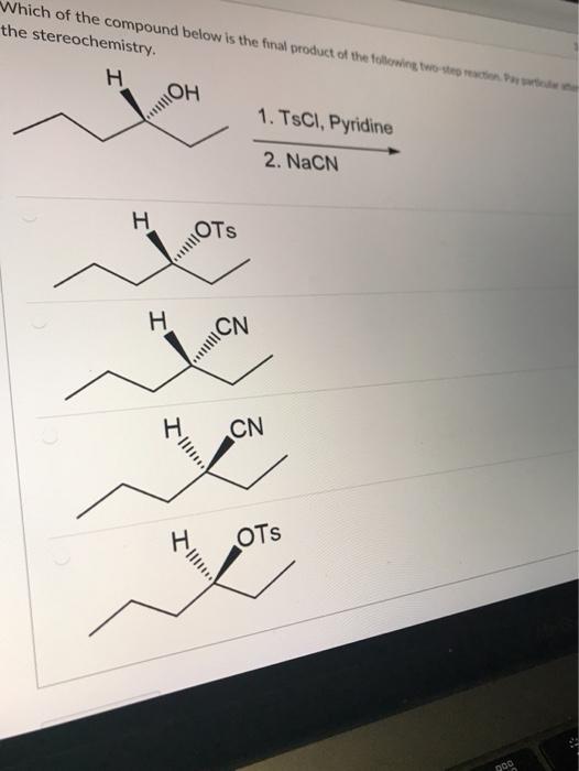 Solved Which of the compound below is the final product of | Chegg.com