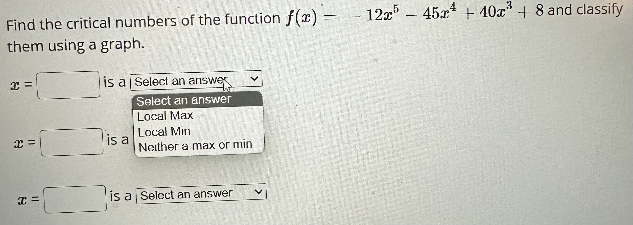 Solved Find the critical numbers of the function | Chegg.com