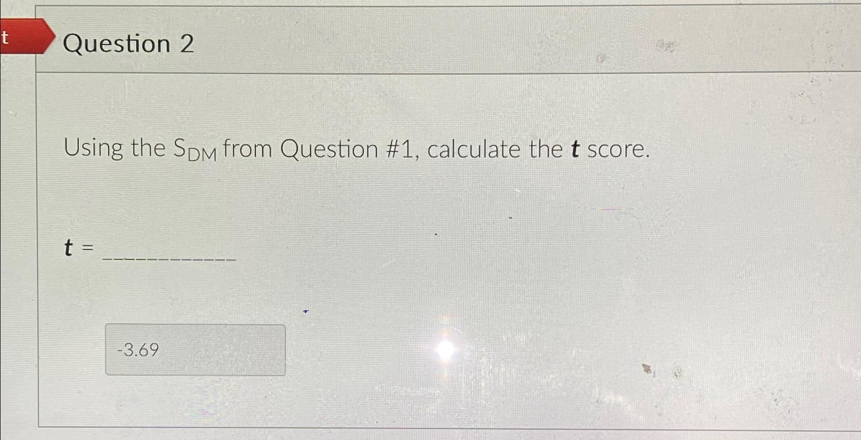 Solved Question 2Using the SDM from Question #1, ﻿calculate | Chegg.com