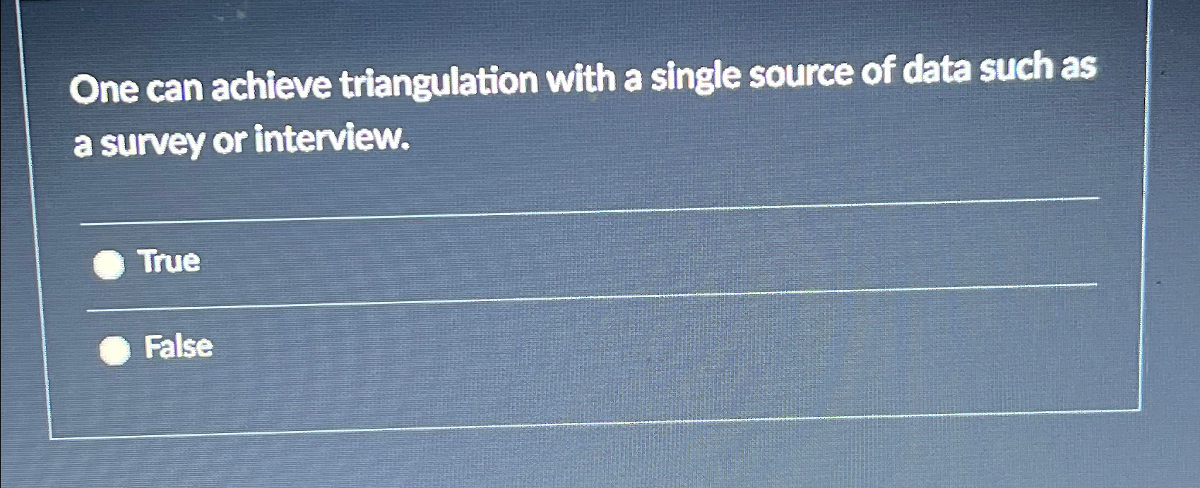 Solved One can achieve triangulation with a single source of | Chegg.com