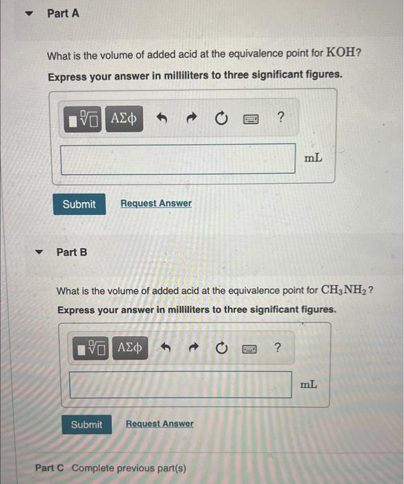 Solved Two 16.0 mL samples, one 0.200MKOH and the other | Chegg.com