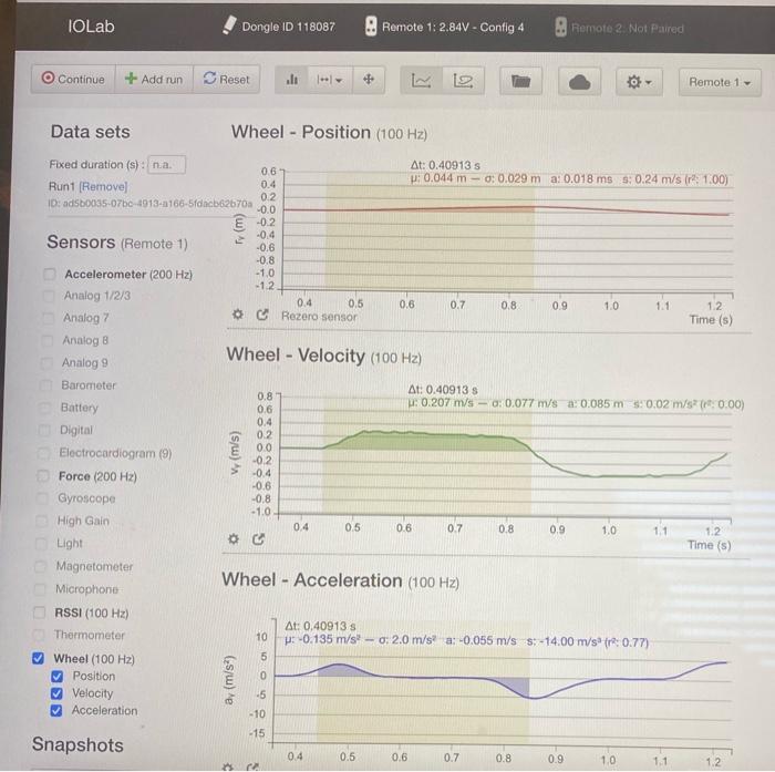 Wheel - Position (100 Hz) Wheel - Velocity (100 Hz) | Chegg.com