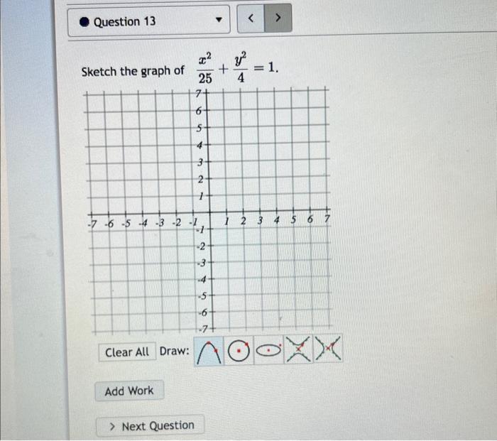 Solved 25x2+4y2=1 | Chegg.com